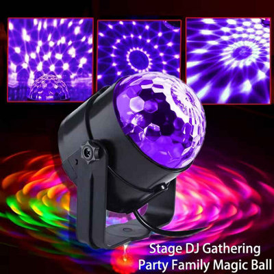 Magic Ball LED Light Stage Voice Controlled Rotating Christmas Party ...