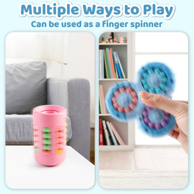 Magic Bean Rotating Cube Game Multi coloured Educational Gift Set