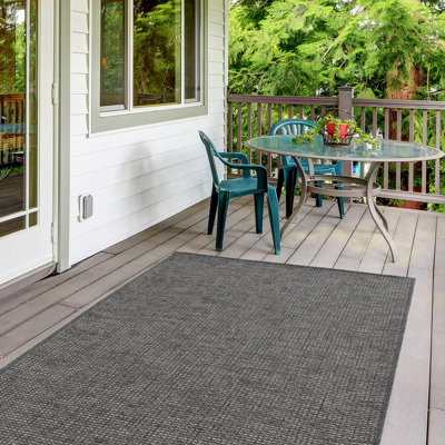 Magic Collection Outdoor Rugs in Dark Grey 3610dg