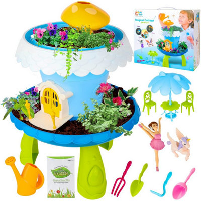 Magical Cottage Kids Garden Play Set Outdoor Pretend Play House ...