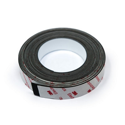 Magnet Expert 25mm Wide x 1.3mm Thick Gloss White Ferrous Strip with ...