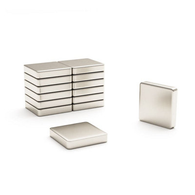 Magnet Store 10mm x 10mm x 2mm Block Neodymium Magnet N42 (1.41KG Pull ...