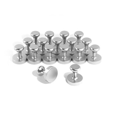 Magnet Store 12mm Chrome Office Whiteboard Push Pin Magnets N35 (4.13KG ...