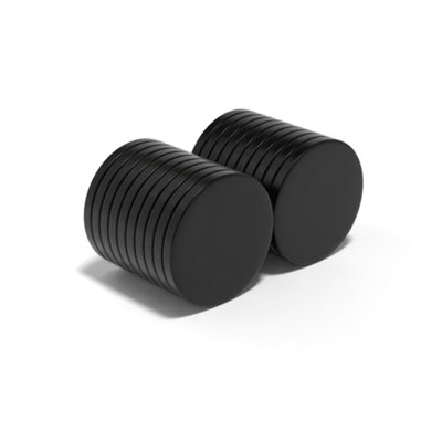 Magnet Store 20mm x 2mm Disc Black Epoxy Neodymium Magnet N52 (3.48KG ...