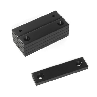 Magnet Store 50mm x 12mm x 4mm x (4mm x 4mm Double Hole) Block ...
