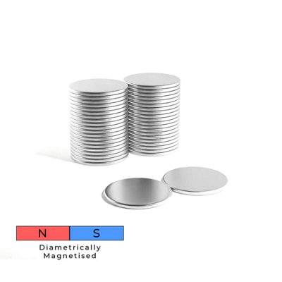 Magnet Store 8mm x 1mm Disc Diametrically Magnetised Neodymium N52 (0 ...