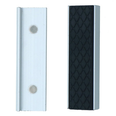 Magnetic Bench or Drill Vice Soft Jaws Engineers Rubber Grips 100mm Sil118