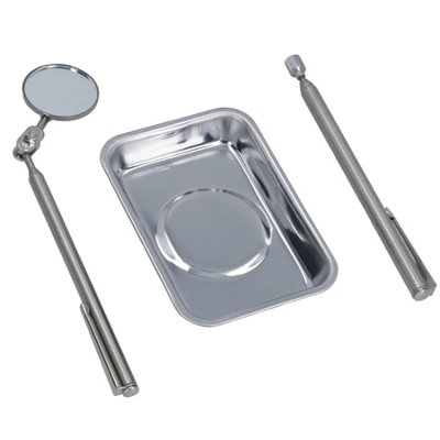 Magnetic Extendable Pick Up Tool Inspection Mirror Stainless Steel ...