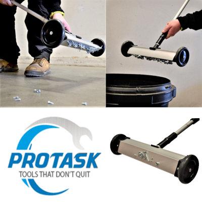 Magnetic Floor Sweeper with Quick Release, Nail & Screw Pickup for ...