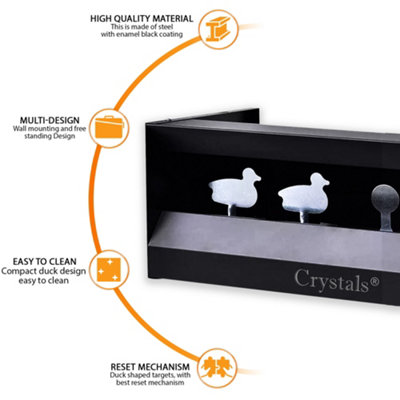 Magnetic Gallery Target Duck Knockdown Pellet Trap Knock Down Hunt Air ...