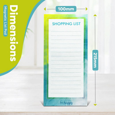 Magnetic Shopping List Pad for Fridge - 80 Tear-Off Sheets - 21.5 x ...