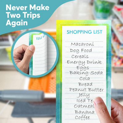 Magnetic Shopping List Pad for Fridge - 80 Tear-Off Sheets - 21.5 x ...