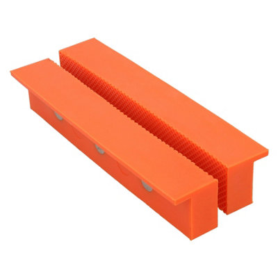 Magnetic Soft face Jaws Pads for Bench Vice Non marking 6in / 150mm Orange