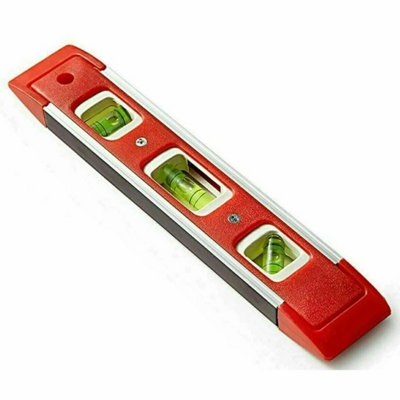 MAGNETIC SPIRIT LEVEL 22.5cm 9" TORPEDO LIGHTWEIGHT SMALL POCKET BRICK ...