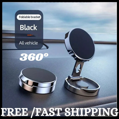 Magnetic Strong Car Dashboard Mobile Phone Holder Mount 360 Degrees ...