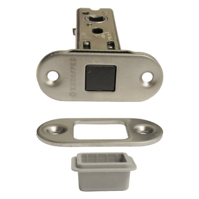 Magnetic Tubular Mortice Latch 57mm Backset Eurospec Round Satin ...