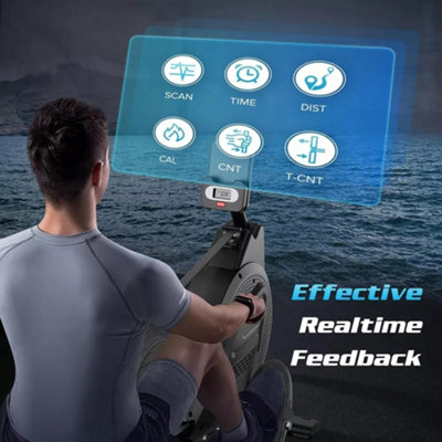 Magnetic/Water Rowing Machine 120KG Weight Capacity, Bluetooth App ...