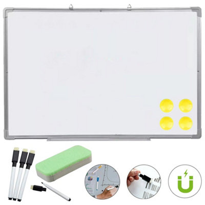 Magnetic Whiteboard Small Large White Board Dry Wipe Notice Office ...
