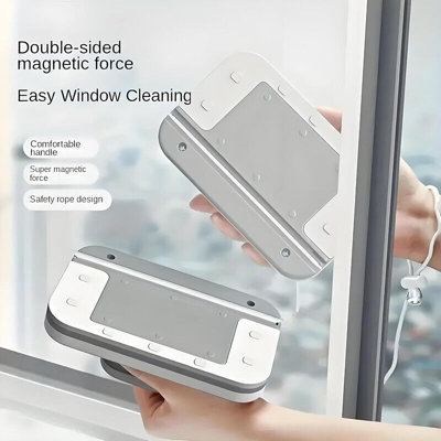 Magnetic Window Cleaner Tool Double Side Windows Cleaning Wiper Glass Brush