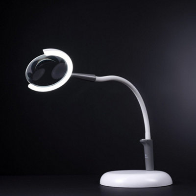 Magnificent Pro Floor Table & Task Magnifying Lamp 6,000K Daylight LEDs ...