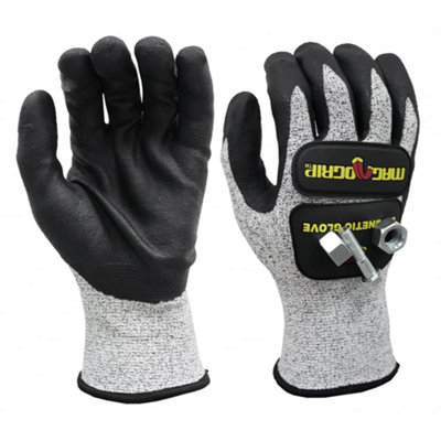 Magnogrip Impact Cut Resistant Touch Screen Magnetic Glove - XL | DIY ...