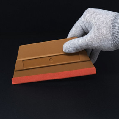 MagWrap™ 15.5cm x 10.5cm Gold Magnetic Trapezoid Squeegee with Suede ...