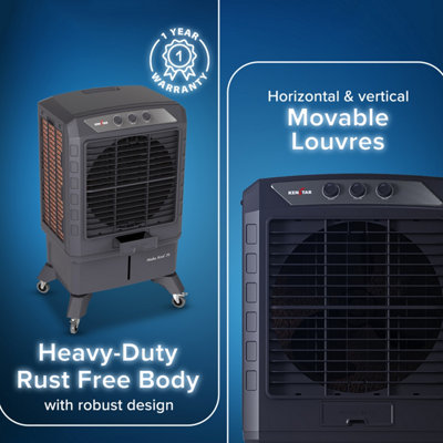 Maha Kool 70L Industrial Evaporative Cooler Metal Fan Blades Powerful ...
