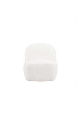 Mahla White Lounge Chair , White