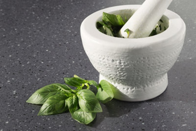 Maia - Greystone 28mm Solid Surface Kitchen Worktop 3600mm x 600 x 28mm