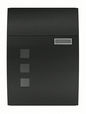 Mailbox, Wall-Mounted Lockable Post Letter Box with Viewing Windows ...