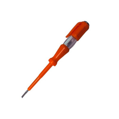 Mains Tester 140 x 3mm 100-500 Volt Screwdriver Neon Safety Indicator ...