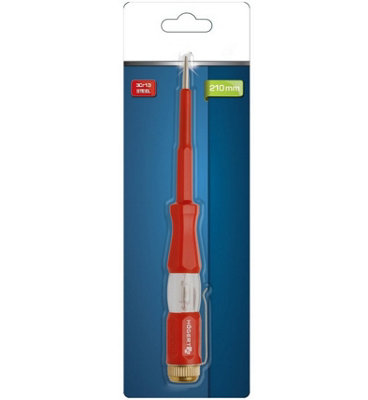 Mains Voltage tester 100-250V, 140mm Electrician Insulated Screwdriver