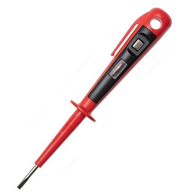 Mains Voltage Tester 100-500V, 150mm Electrician Insulated Screwdriver