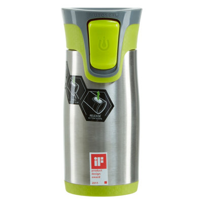 Maison by Premier Contigo Aria Grey And Green 300ml Auto Seal Mug | DIY ...