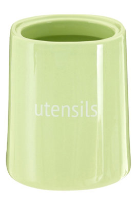 Maison by Premier Fletcher Green Ceramic Utensil Jar