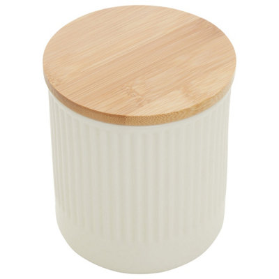 Maison by Premier Geome Cream Storage Canister - 550ml - Single Canister