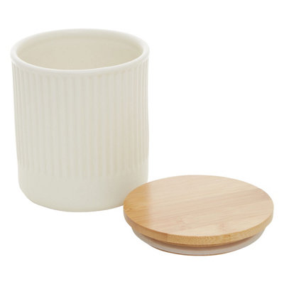 Maison by Premier Geome Cream Storage Canister - 550ml - Single Canister