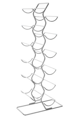 Maison by Premier Jaxen 12 Bottles Chrome Wine Rack