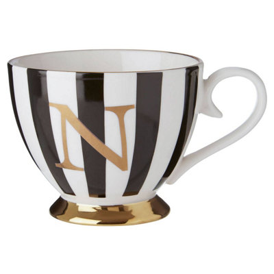 Maison by Premier Mimo Duchess N Letter Monogram Mug | DIY at B&Q