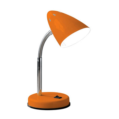 Maison by Premier Orange Gloss Desk Lamp | DIY at B&Q