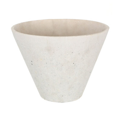 Maison by Premier Polyresin Vase White Polyresin Round Edged Vase