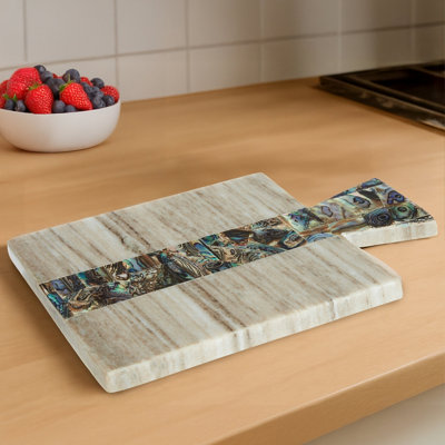 Maison by Premier Small Beige Marble Paddle Board | DIY at B&Q