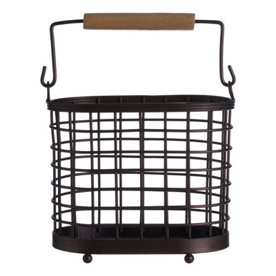 Maison by Premier Vertex Oval Bronze Coated Utensil Holder | DIY at B&Q