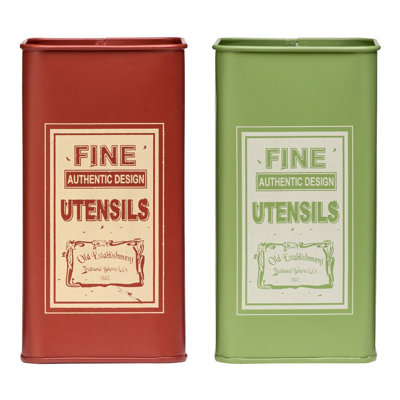 Maison by Premier Whitby Green Utensil Canister - Single Canister