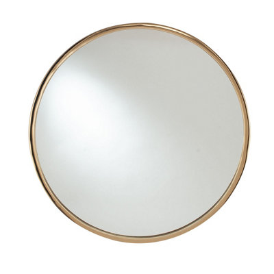 Make It A Home Cypress Gold Lipped Round Wall Mirror | DIY at B&Q