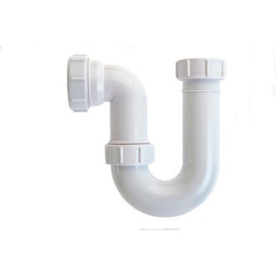 Make Plastic P Trap White (32 x 75mm) | DIY at B&Q