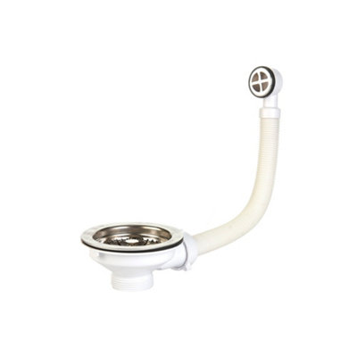 Make Stainless Steel Basket Strainer With Overflow Stainless Steel (One ...