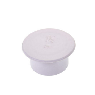 Make Waste Pipe Plug White (40mm)