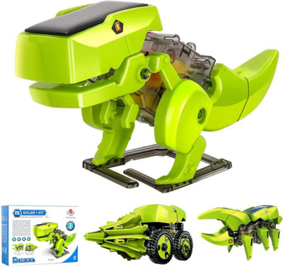 Make Your Own 3-in-1 Solar Robot DIY Assemble Educational Dinosaur 3D ...