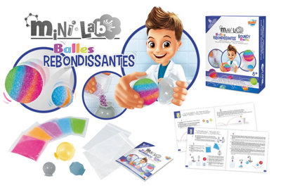 Make Your Own Bouncy Balls Childrens Home Science Experiment Mini Lab ...